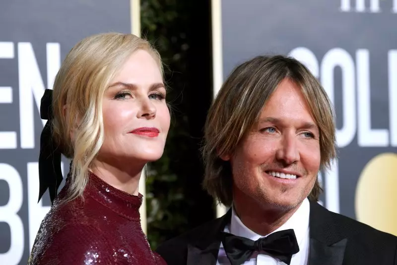 Izinwele zikaNicole Kidman kanye no-Keith Urban 2019 Golden Globes