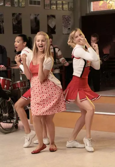 Naya Rivera, Dianna Agron, Heather Morris o Glee Singing