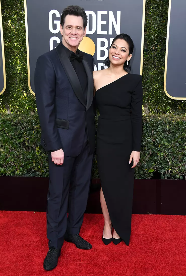 Golden Globes 2019 Jim Carrey Ginger Gonzaga