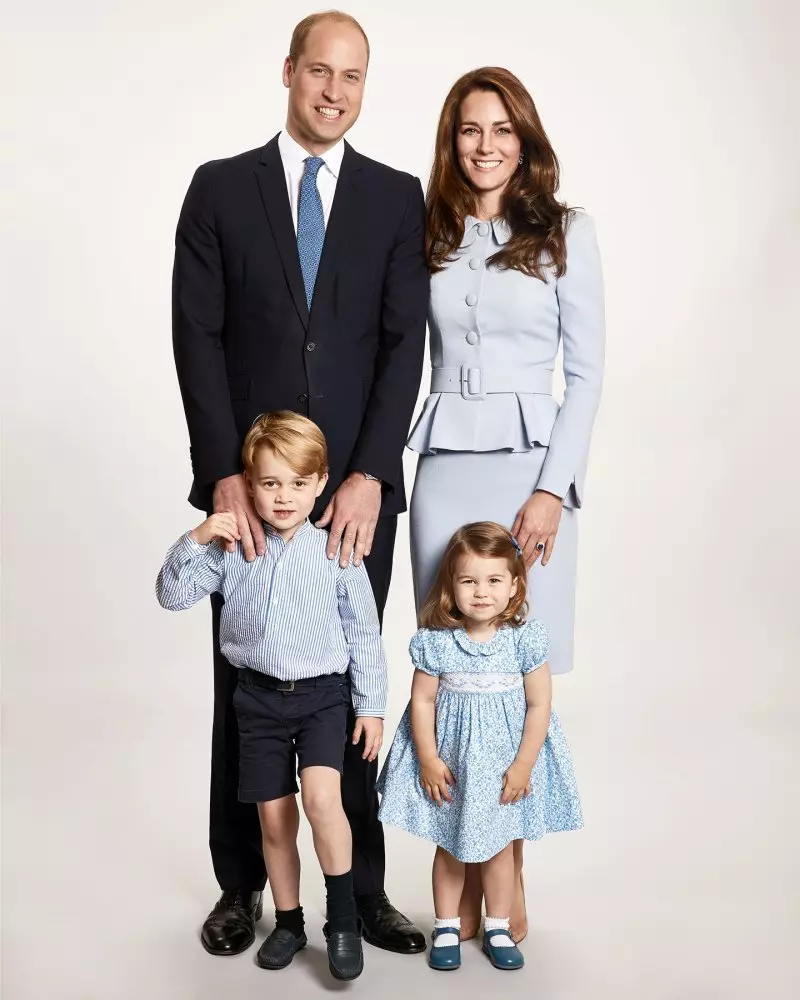 Prënz William Kate Middleton 2017 Chrëschtdag Kaart