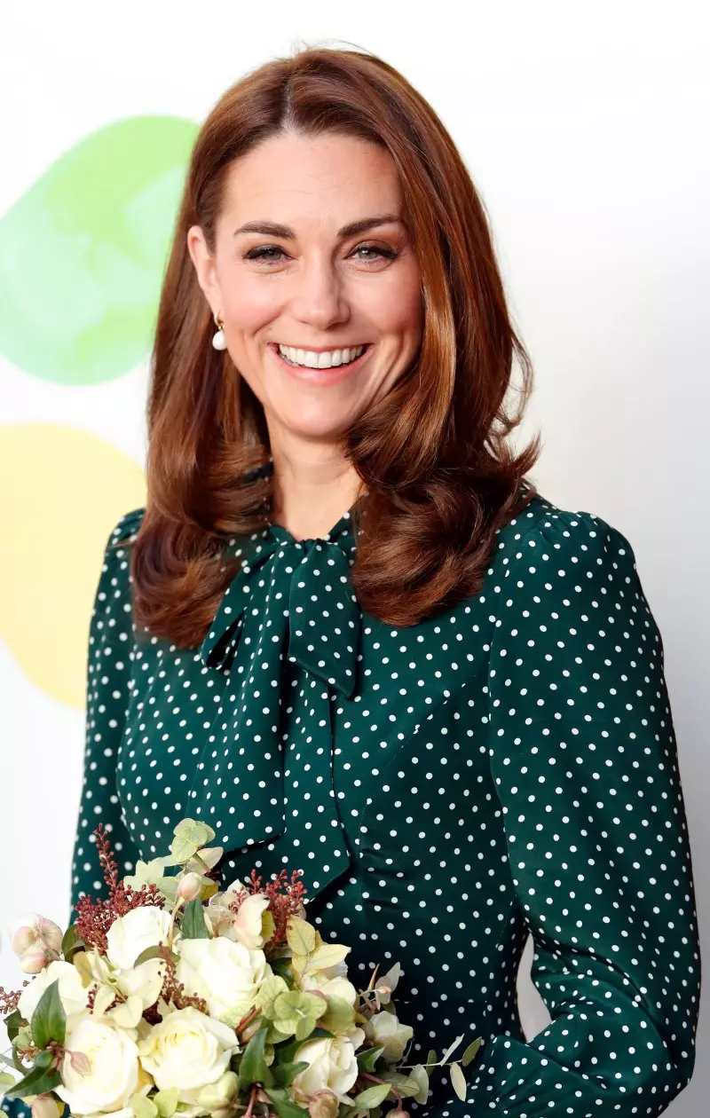 Kate Middleton, bleikur kjóll, Jólahádegisverður Elísabetar drottningar