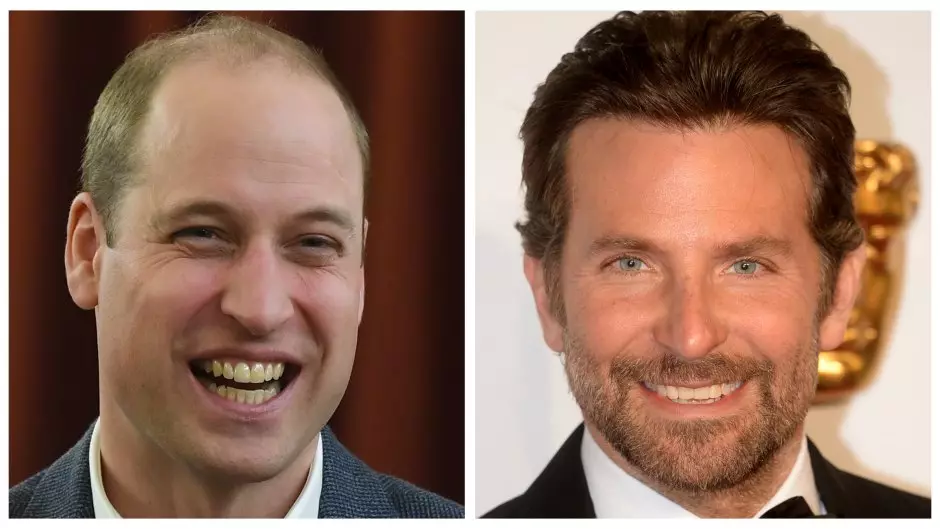 Et delt bilde av prins William og Bradley Cooper