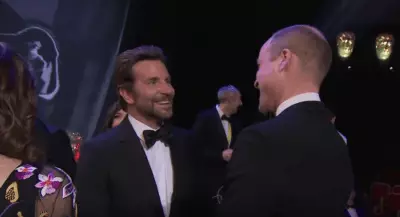 Bradley Cooper ja prinssi William puhuvat BAFTA-tapahtumissa