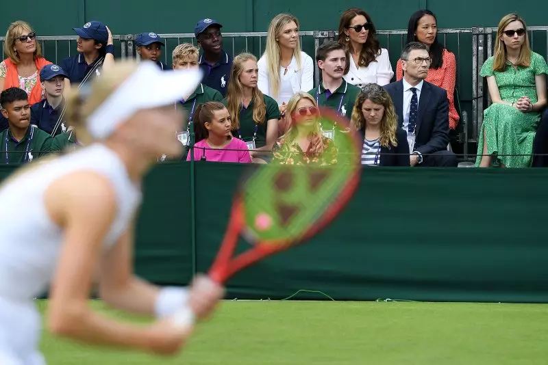 Kate Middleton Abito bianco Wimbledon Tennis Day 2