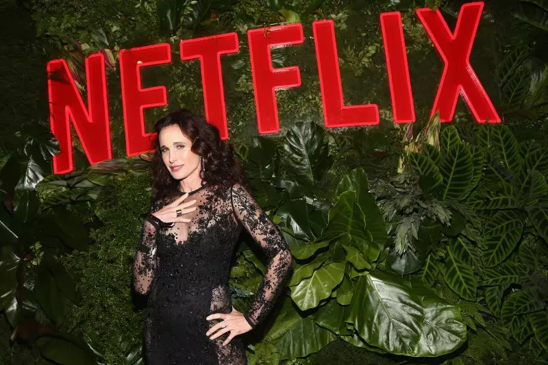 Zabava po podelitvi zlatih globusov Andie MacDowell