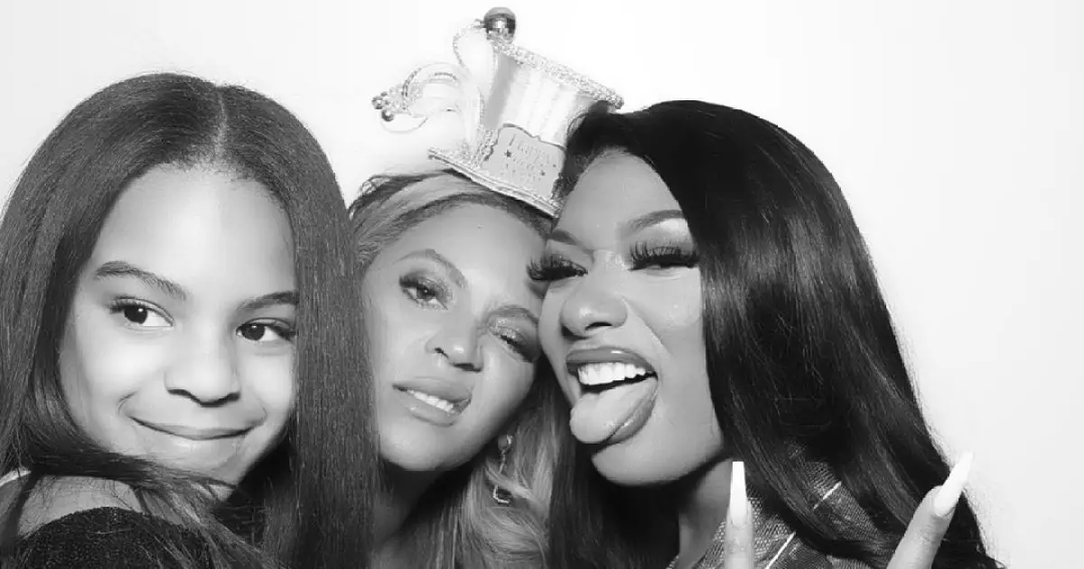 Megan Thee Stallion na Beyonce na Blue Ivy na-akpakọrịta na NYE