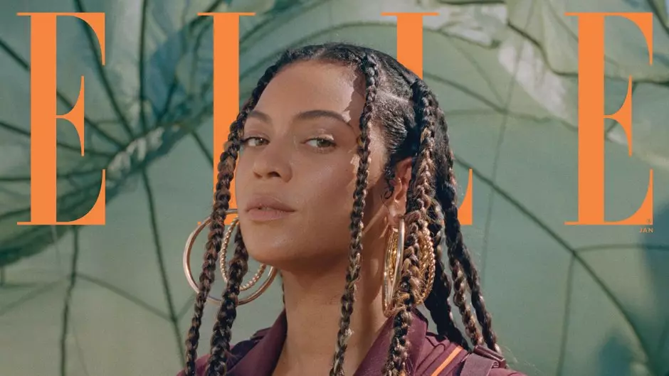 Beyonce eo amin'ny fonon'ny Elle Magazine Janoary 2020