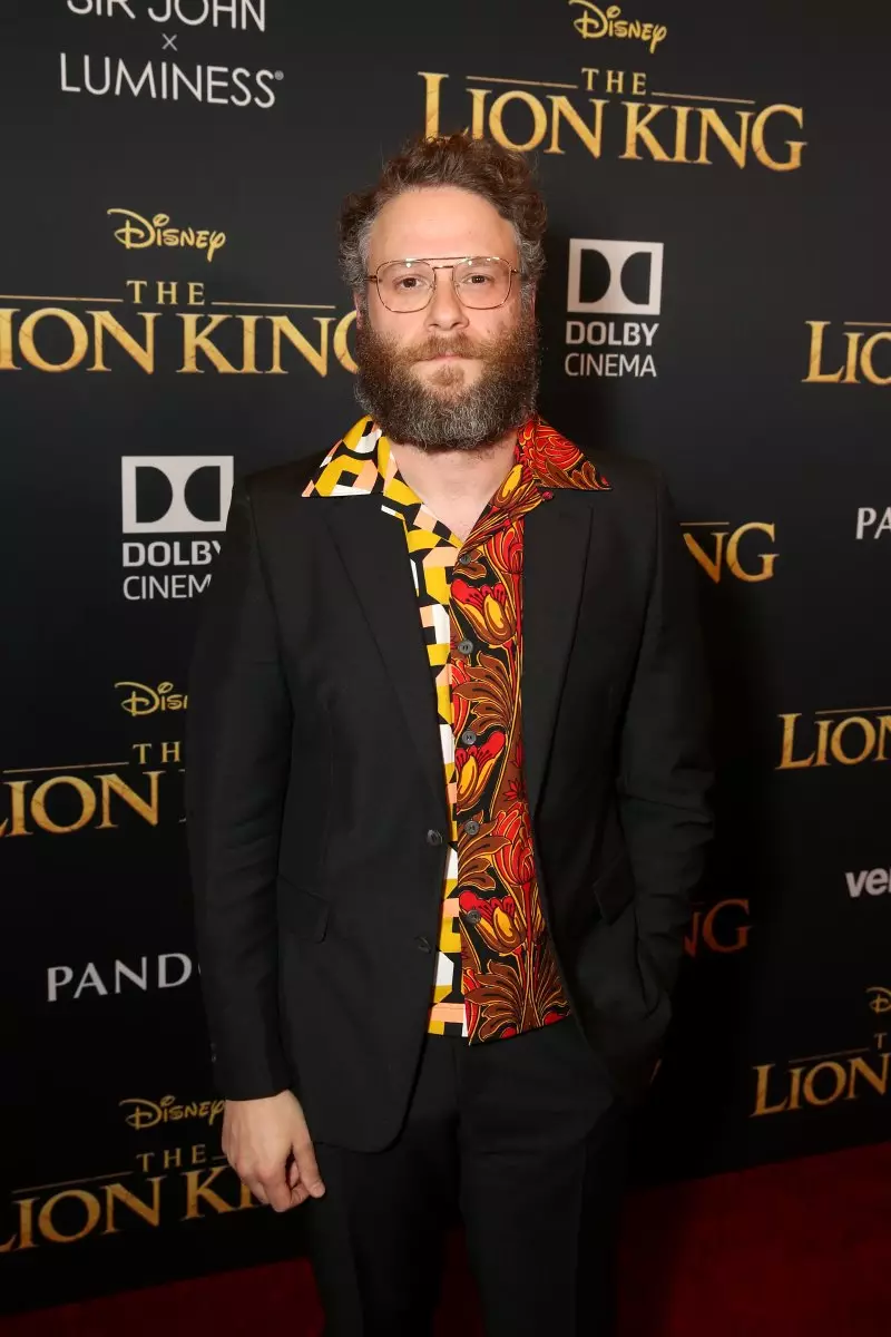 Seth Rogen เสื้อพิมพ์ลาย Jungle Lion King Premiere