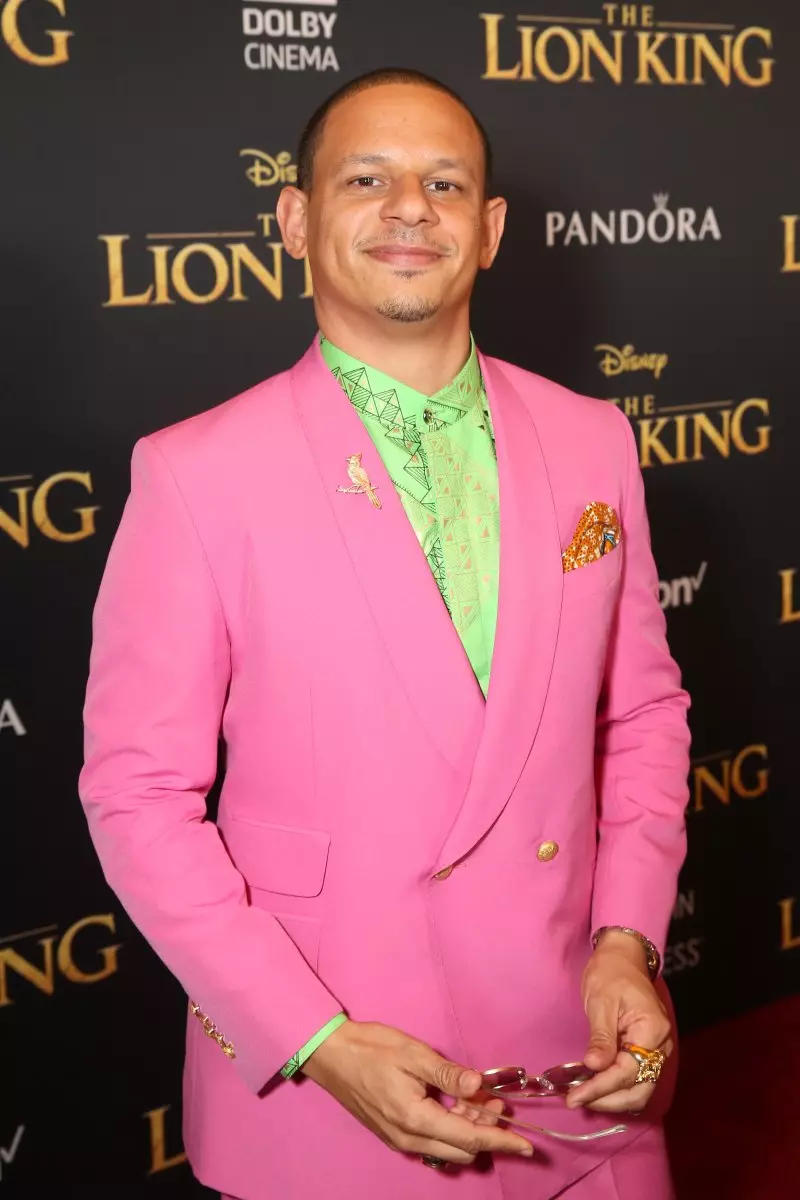 Eric Andre Pink Suit Green Shirt Lion King Premiere