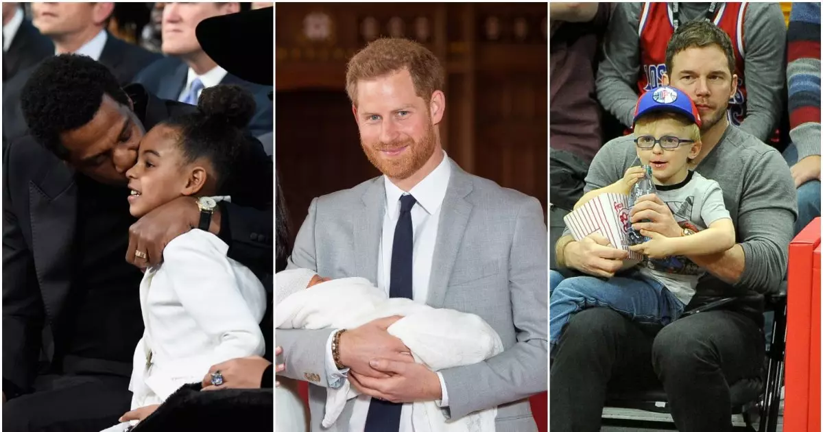 Bilder av kjendisfedre med barna sine: Prins Harry, Jay-Z og flere