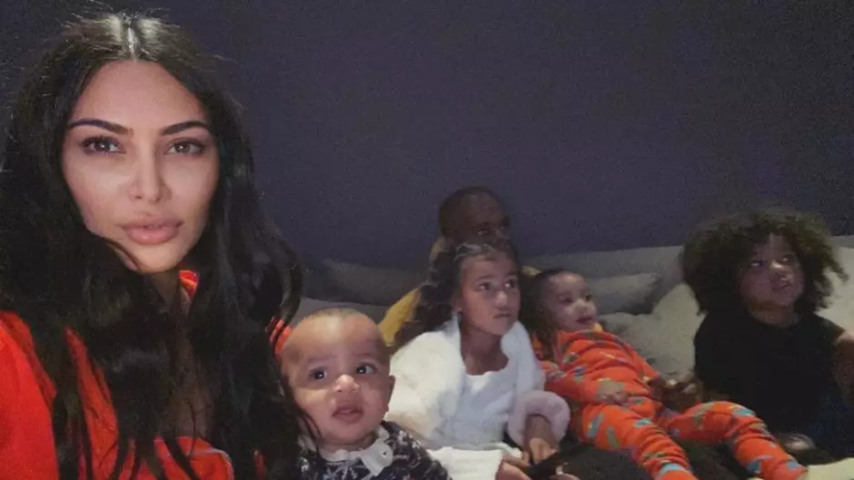 Selfie da família Kardashian West