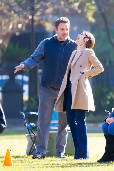 Ben Affleck e Ana de Armas no set de 'Deep Water'