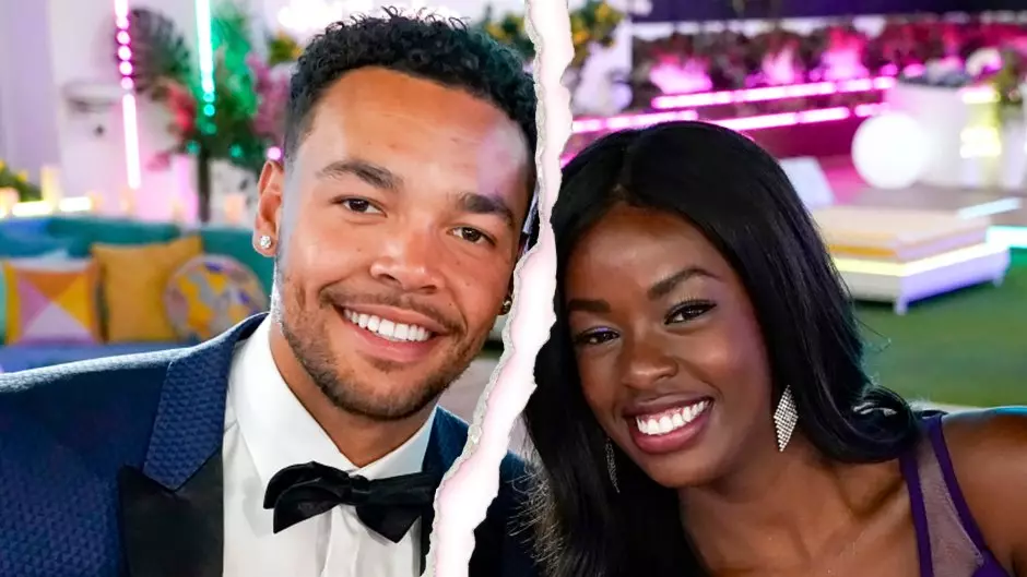 Justine Ndiba จาก Love Island USA และ Caleb Corprew Split