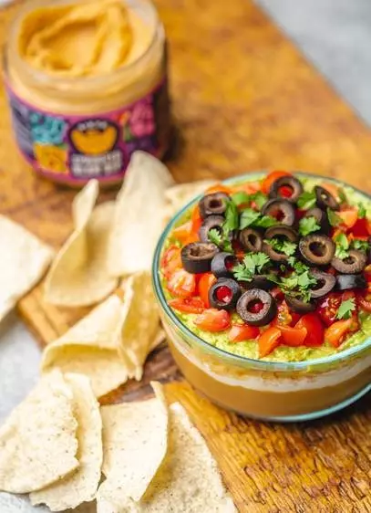 Super Bowl-Snacks mit sieben Lagen Dip