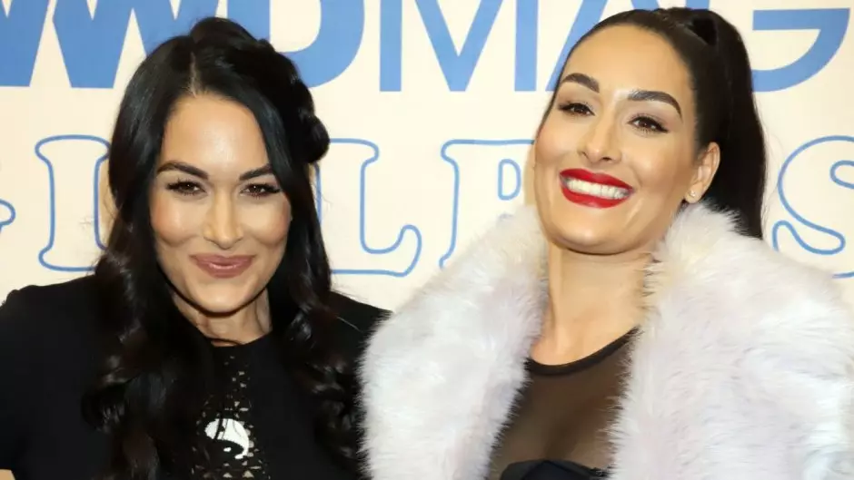 Nikki 和 Brie Bella 炫耀他們的嬰兒腫塊