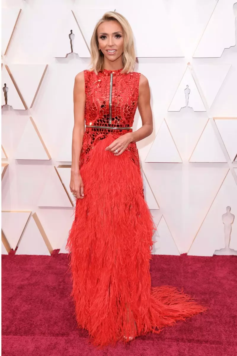 Giuliana Rancic op Oscars 2020 se rooi tapyt