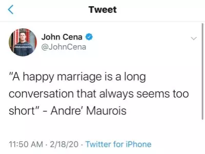 Tweet ni John Cena