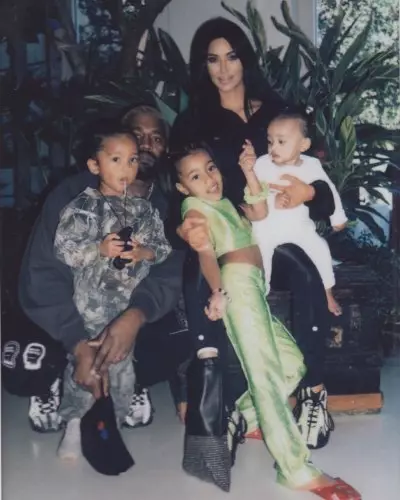 Kardashian West Family Posing