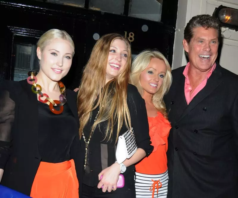 David Hasselhoff emaztearen alabak