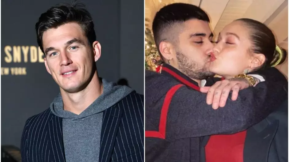 Tyler Cameron diras, ke gigi hadid renkontiĝas kun maljunulo zayn malik trajto