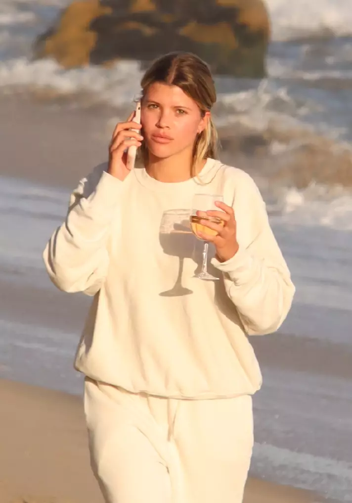 sofia-richie-scott-disick-malibu-beach-hershula-quarantine