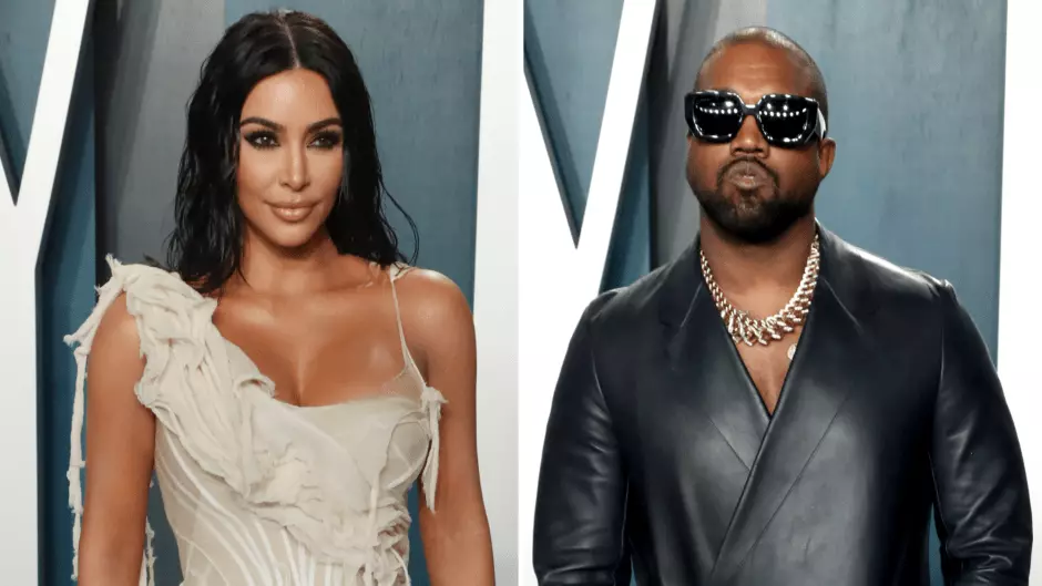 Eiliadau Exes Cyfeillgar Kim Kardashian Kanye West