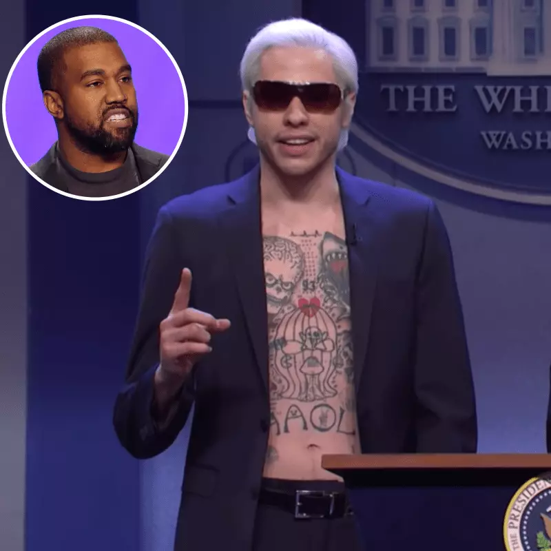 Pete Davidson ngajadikeun lulucon snl Ditengah ancaman Kanye Kulon