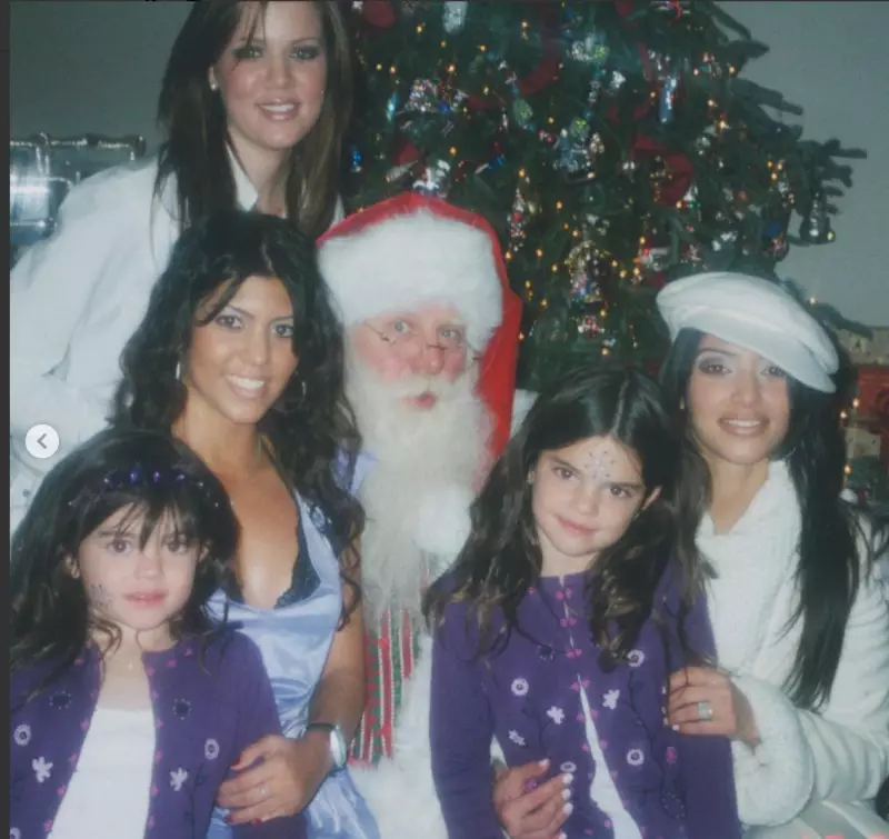 Kardashian Christmas Throwback-billeder