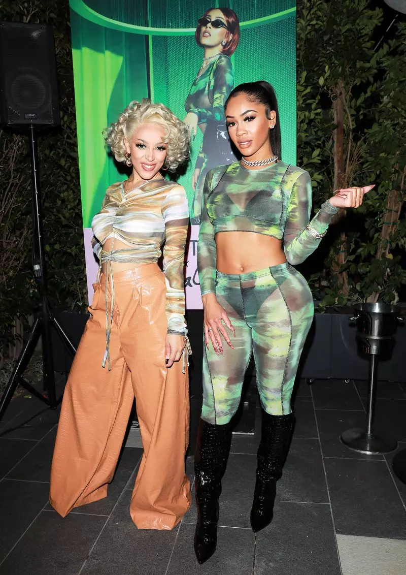 Doja Cat et Saweetie assistent au lancement de la collection Doja Cat PrettyLittleThing