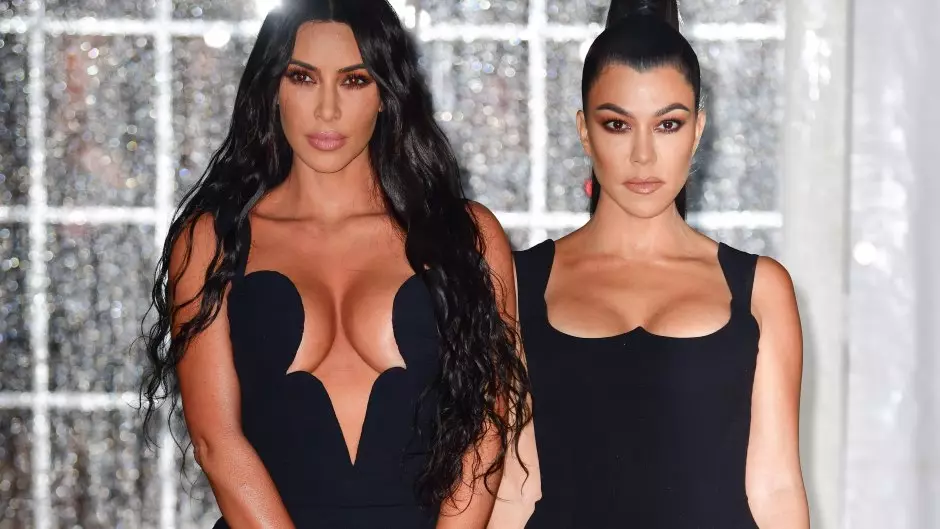 Kim Kardashian West និង Kourtney Kardashian មកដល់ amfAR Gala New York 2019 នៅ Cipriani Wall Street នៅថ្ងៃទី 6 ខែកុម្ភៈ ឆ្នាំ 2019 នៅទីក្រុងញូវយ៉ក។