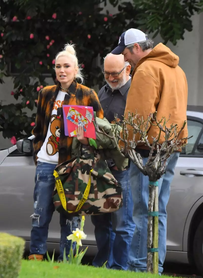 Blake Shelton na Gwen Stefani babonye kumarana n'umuryango we