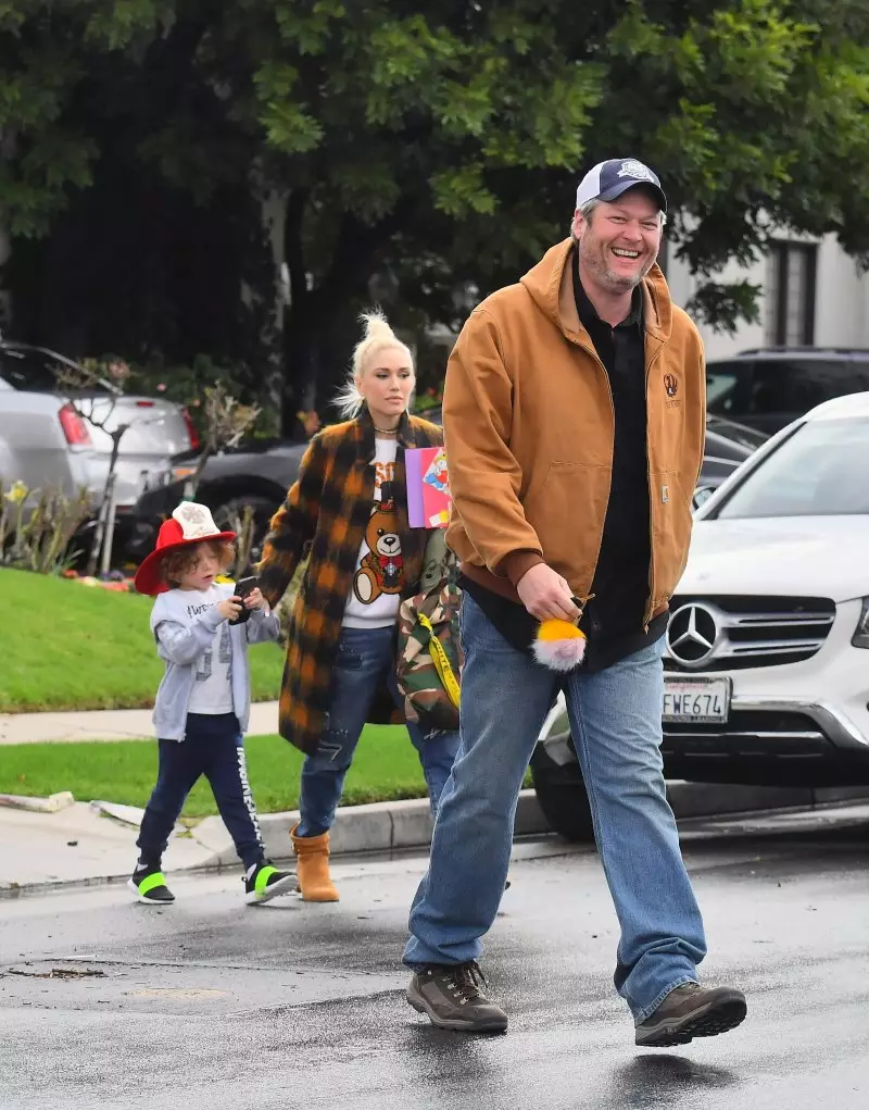 Blake Shelton och Gwen Stefani såg att de spenderade tid med sin familj