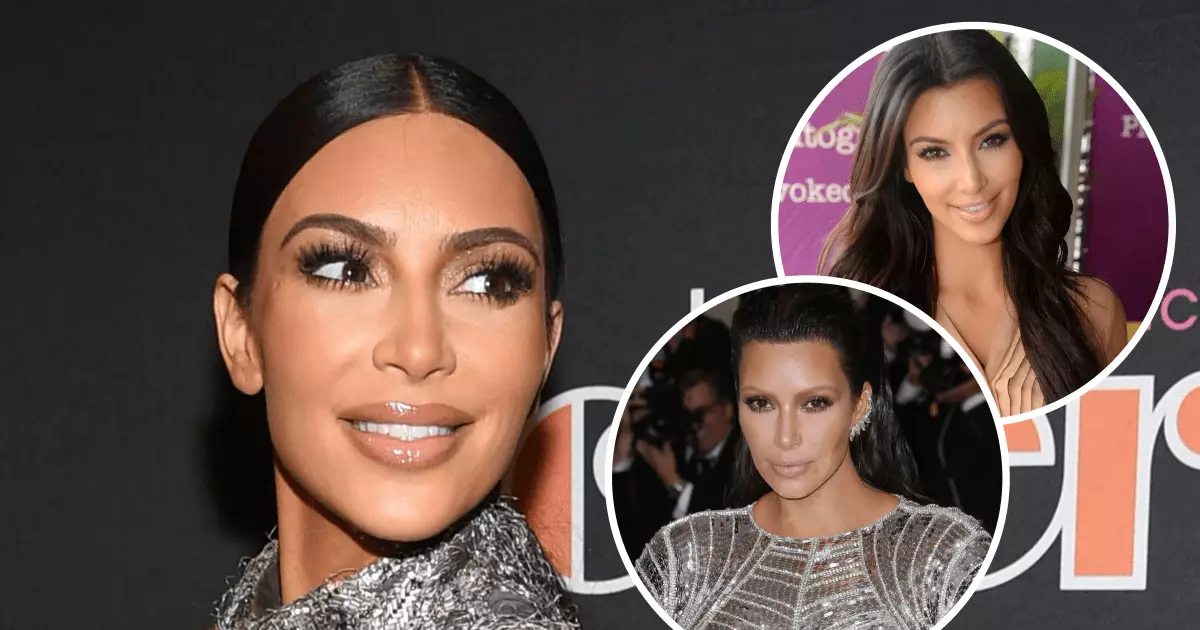 Dem Kim Kardashian seng Wenkbrauwen deemools an elo: Transformatiounsfotoen