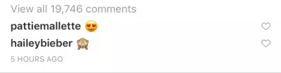 تعليق هيلي بيبر على صورة جاستن بيبر على إنستغرام