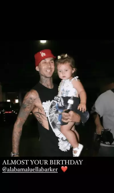 Travis Barker Pre Britday Tribute for Daughter Alabama