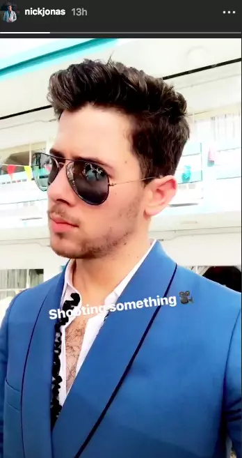 Nick Jonas instagramhistorie som skyter inn en ny musikkvideo