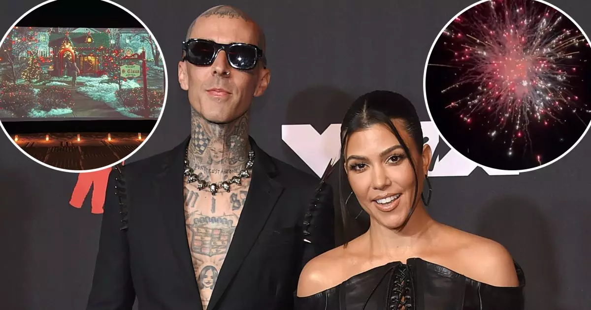 Kourtney Kardashian, Travis Barker Geniet vakansiefilmaand