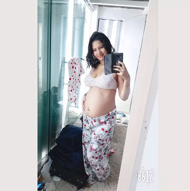 90 Day Fiance Pregnant Selfie Karine Staehle Breastfeeding Baby Pierre