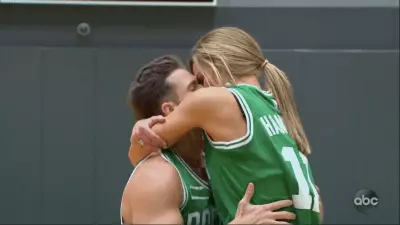 Hannah Brown Jed bachelorette iomaitheoir ceann ar aon dáta boston Celtics