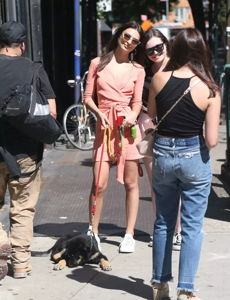 emily ratajkowski pink dog nyc