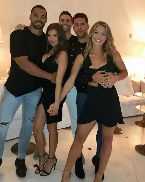 Bachelor Clay Harbor og Angela Amezcua Krystal Nielson Chris Randone