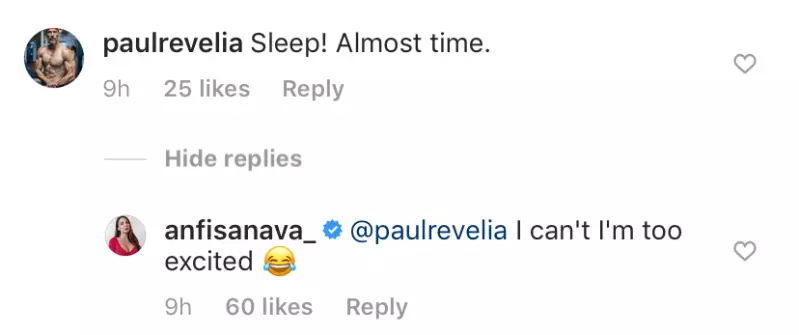 Anfisa Nava Instagram-kommentti