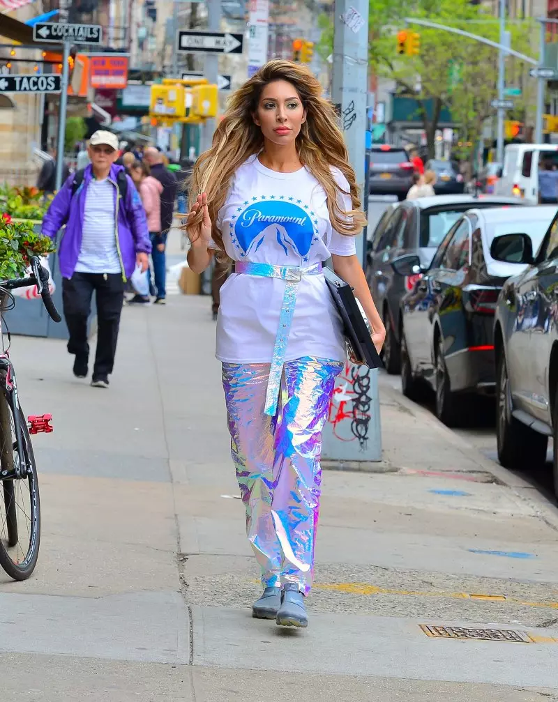 Farrah Abraham, NYC, pantalon olografik