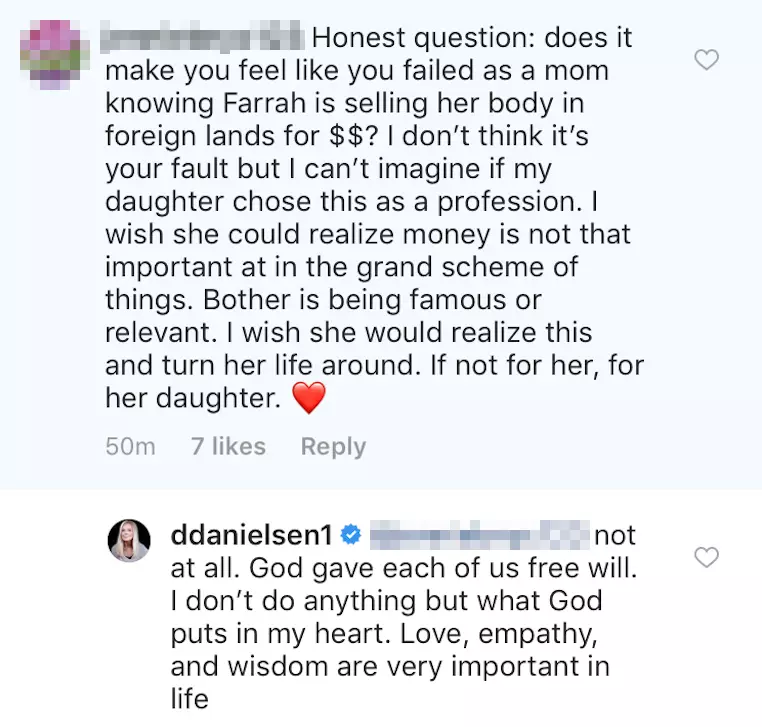 Farrah Abraham Mamma Kommentar