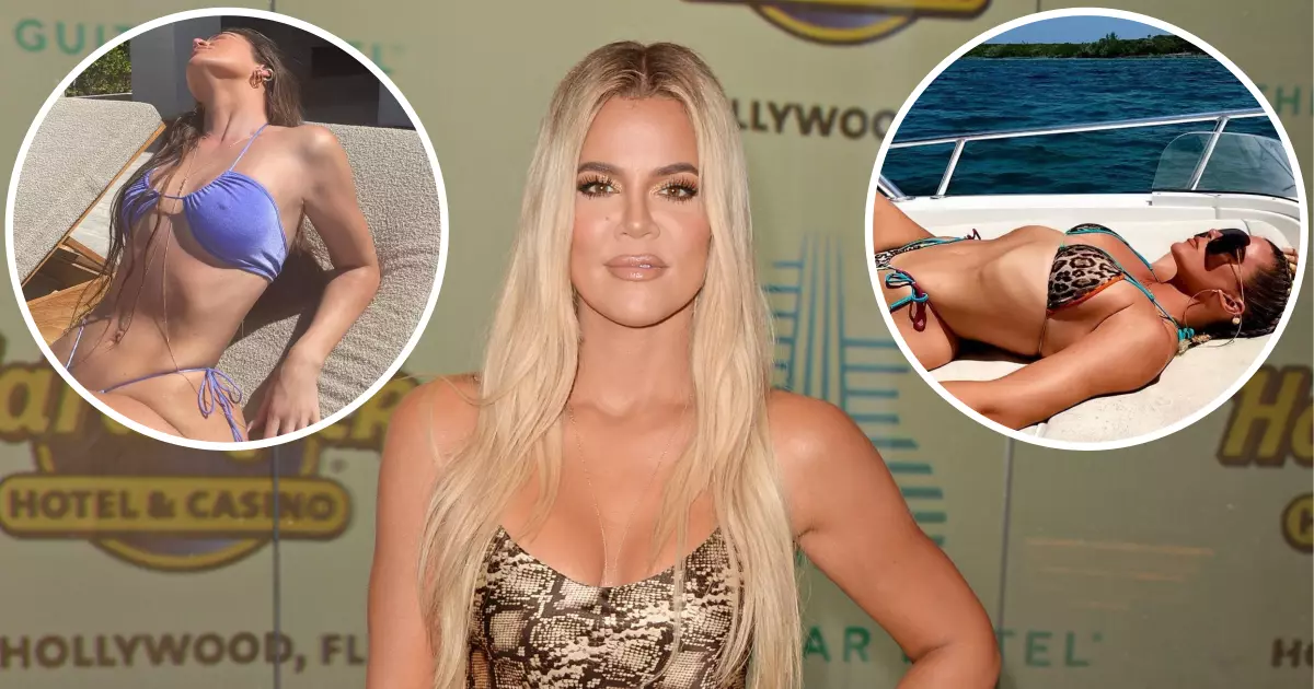 عکس های بیکینی Khloe Kardashian: جذاب ترین عکس های لباس شنای او