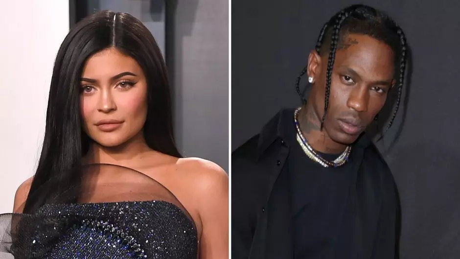 Kylie Jenner Sparks rimè ke li ak Travis Scott marye an kachèt: Foto bag fiyanse