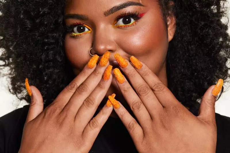 Cheetos House of Flamin Haute Dusted Nails
