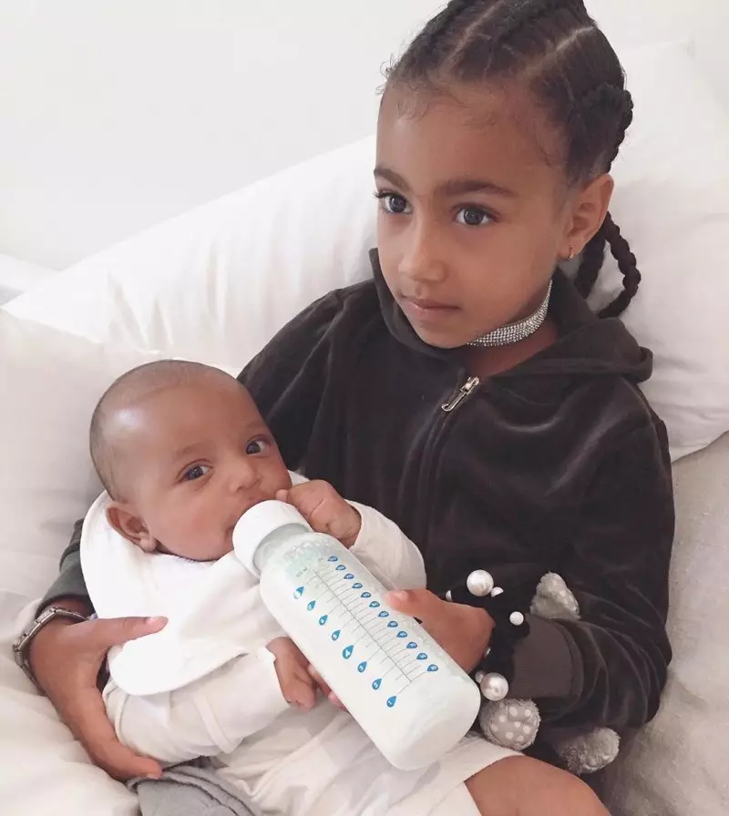 Psalm West sødeste billeder