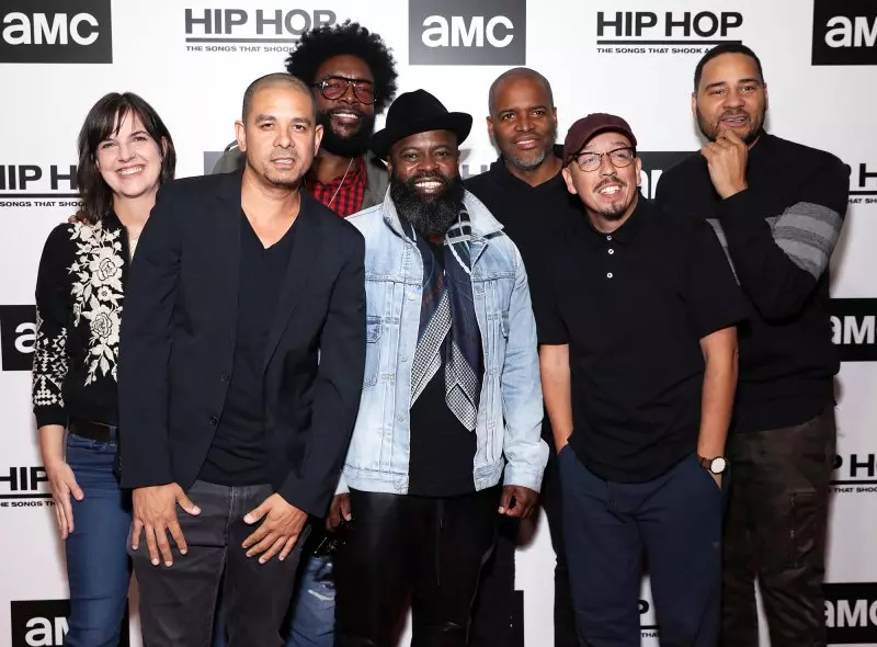 The Roots Darryl DMC McDaniels Lil Mama celebra a estrea AMC Hip Hop The Songs That Shook America