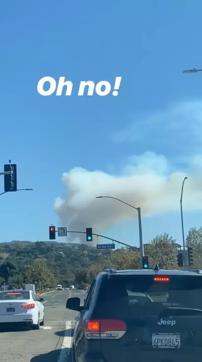Pacific Palisades Fire, Instagram priča Sofije Riči